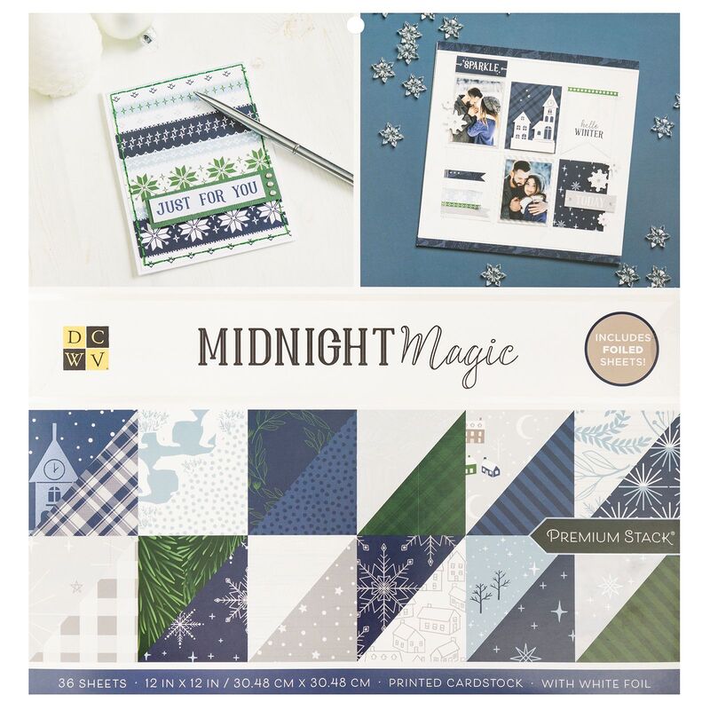 Midnight Magic 12x12 Paper Pad - Die Cuts With A View | Michaels