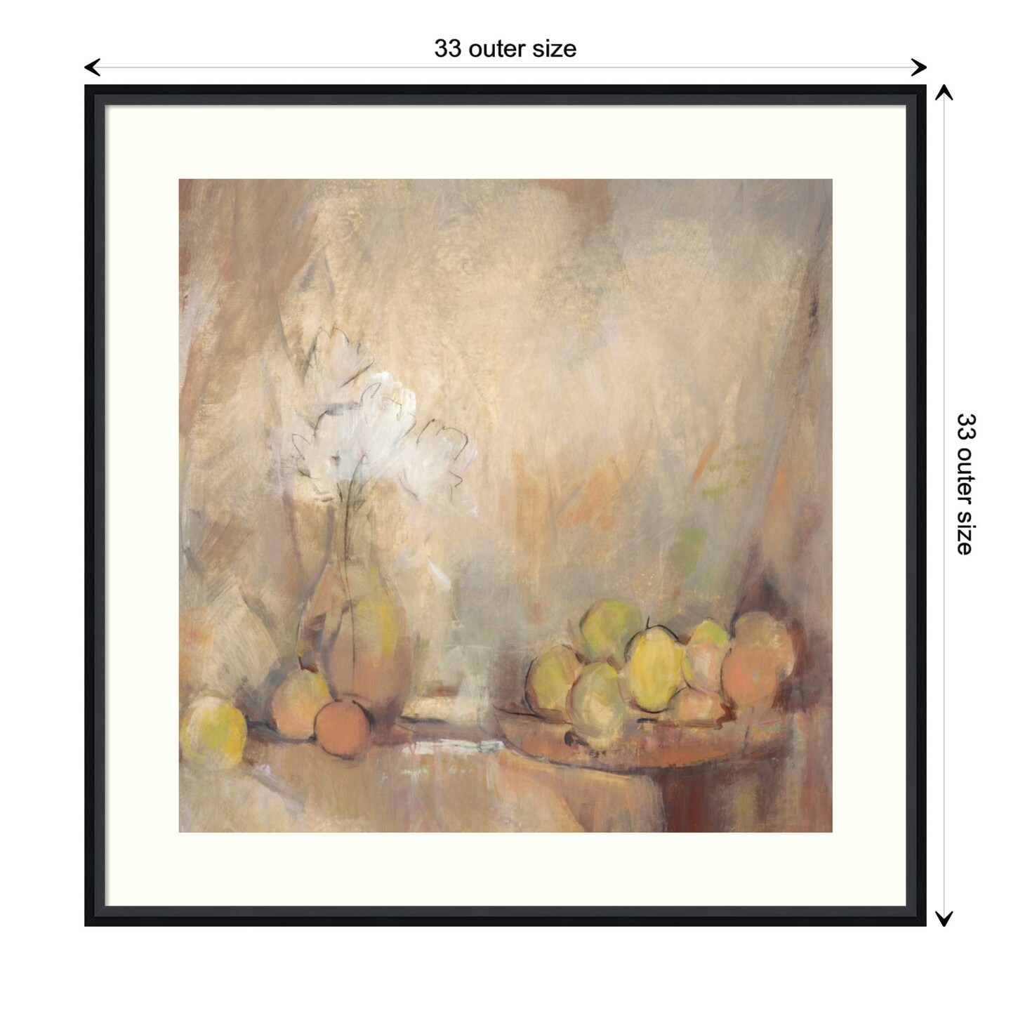 Still Life with Fruit in Study by Tim O'Toole Wood Framed Wall Art ...