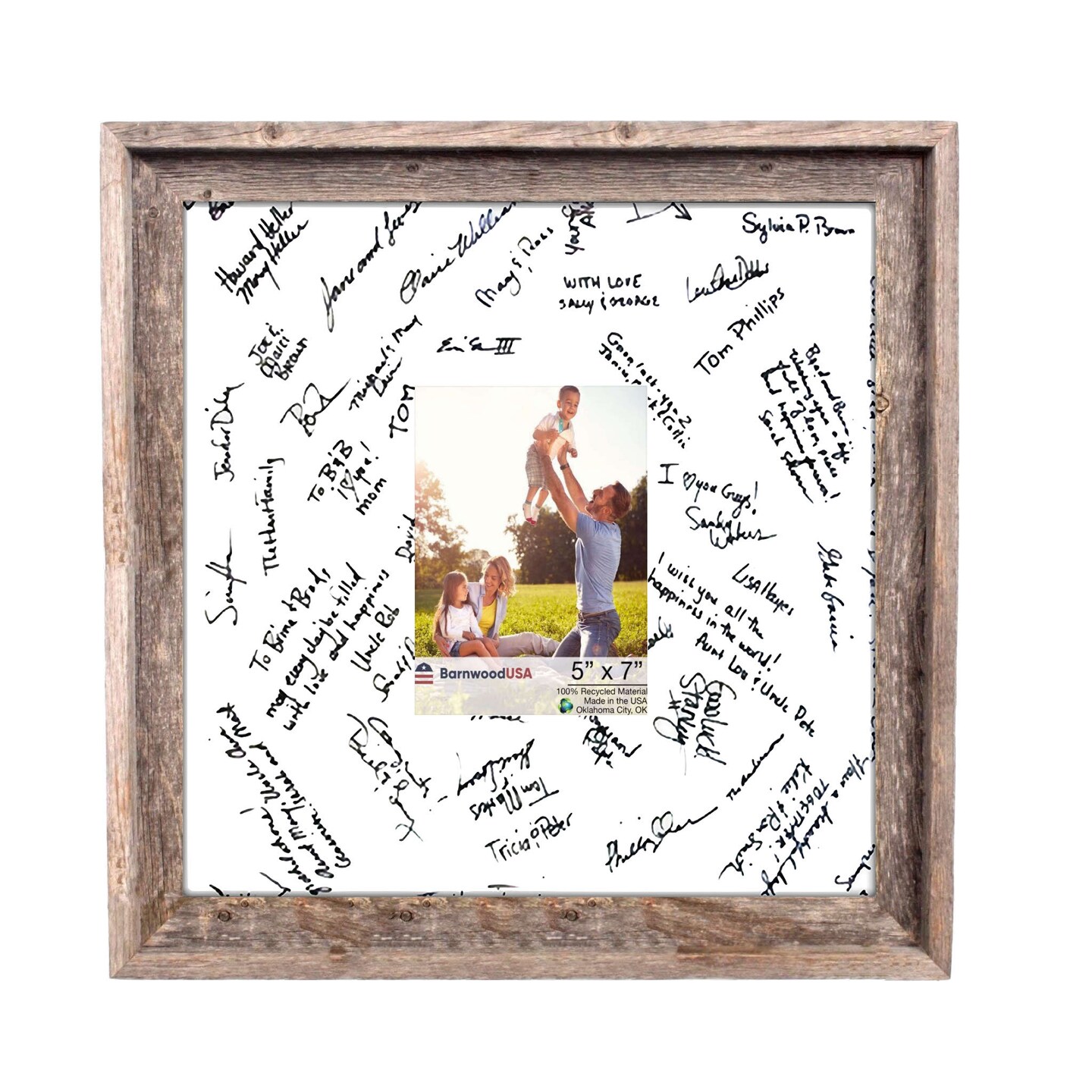 Rustic Farmhouse Wedding Picture Frames with Signature Mat | Michaels