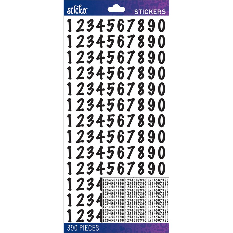 Black Dot Medium - Sticko Numbers Stickers | Michaels