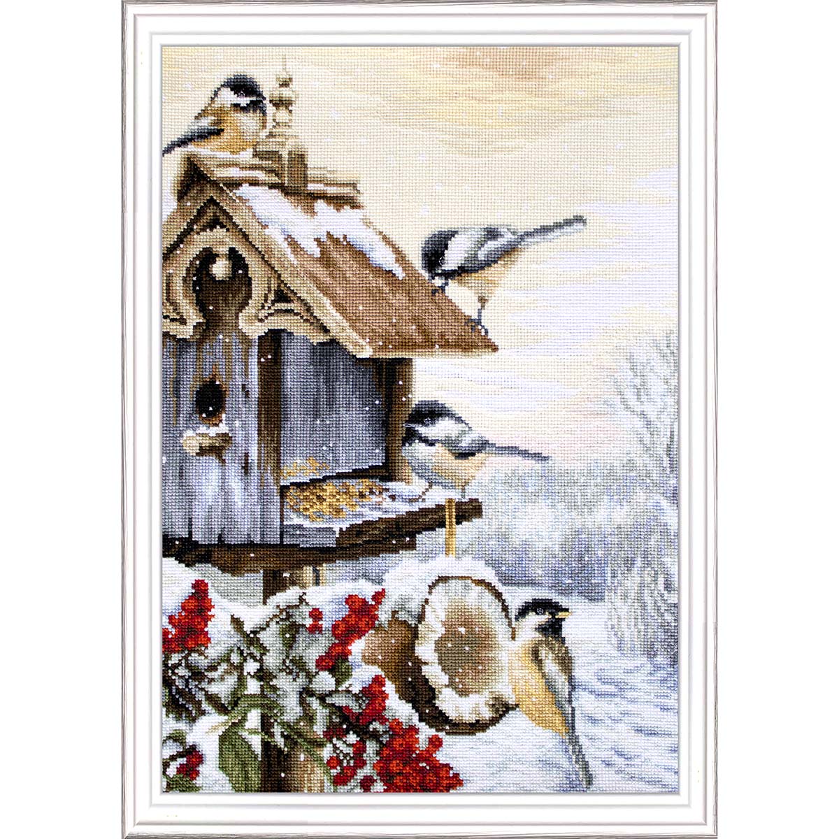 Luca-S Winter Birdhouse Counted Cross-Stitch Kit | Michaels