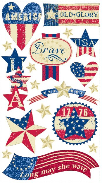 Stars & Stripes Stickers By Sticko | Michaels