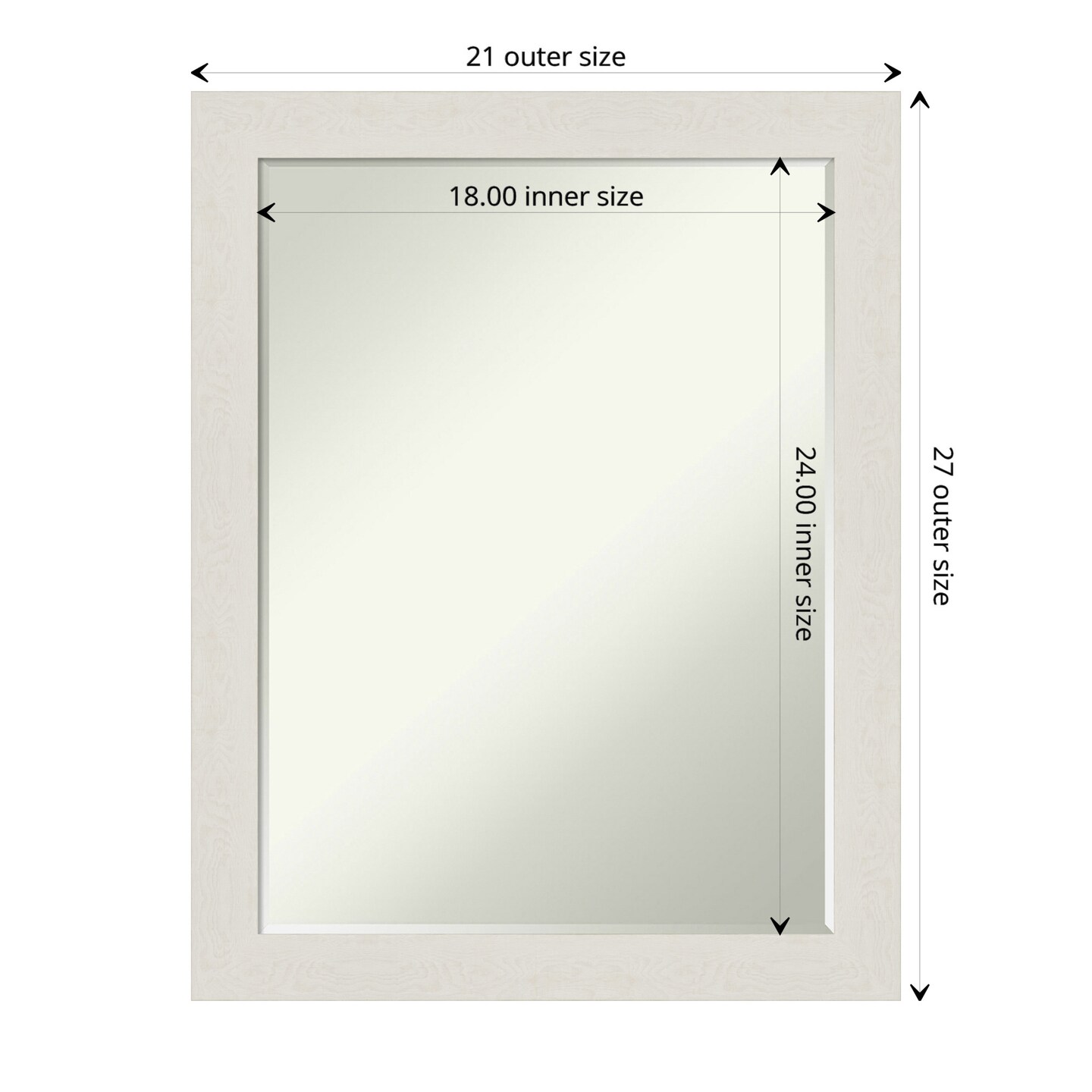 Petite Bevel Wall Mirror, Rustic Narrow Frame | Michaels