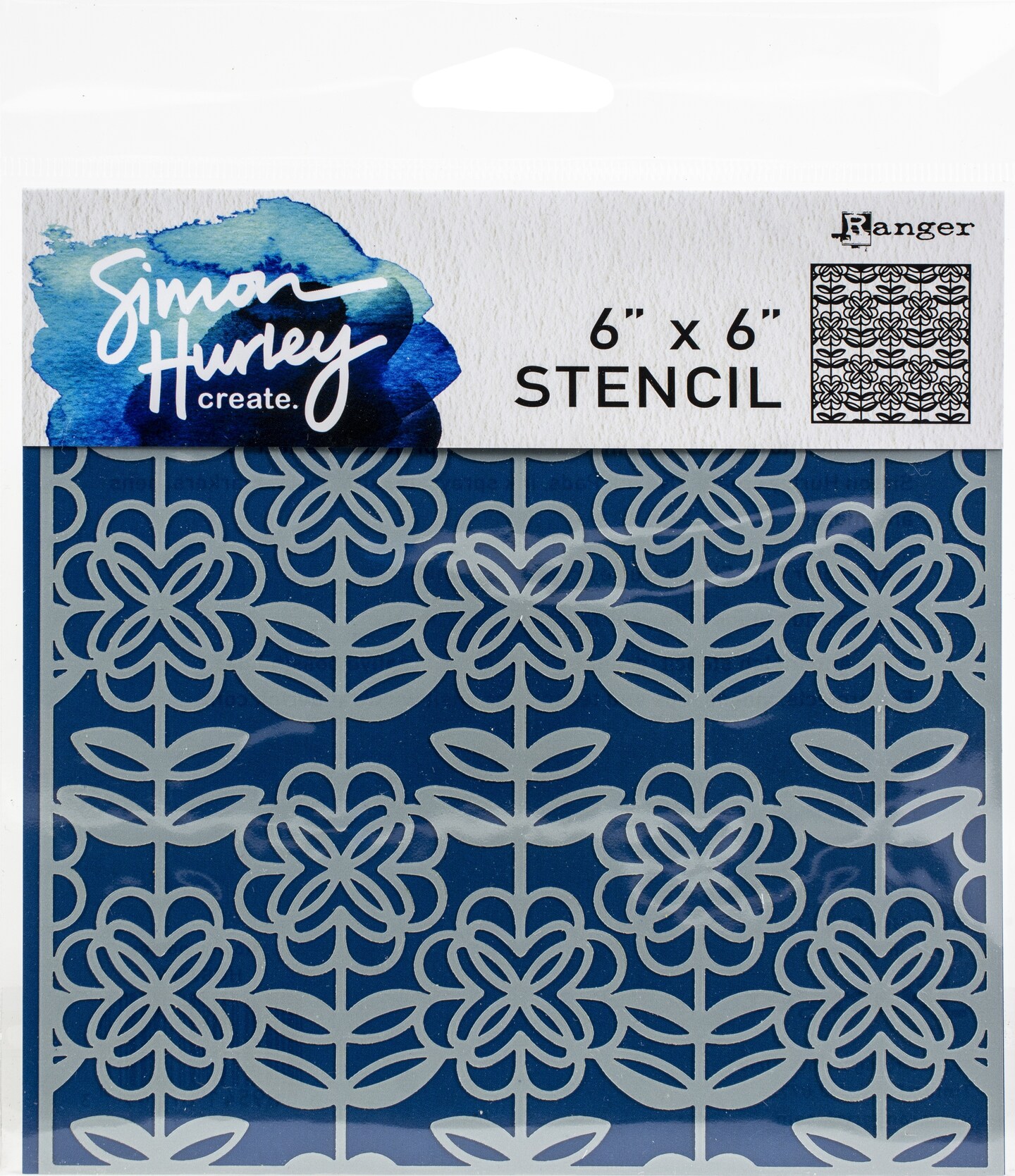 Simon Hurley create. Stencil 6"X6"-Flower Power | Stencils & Forms | Michaels