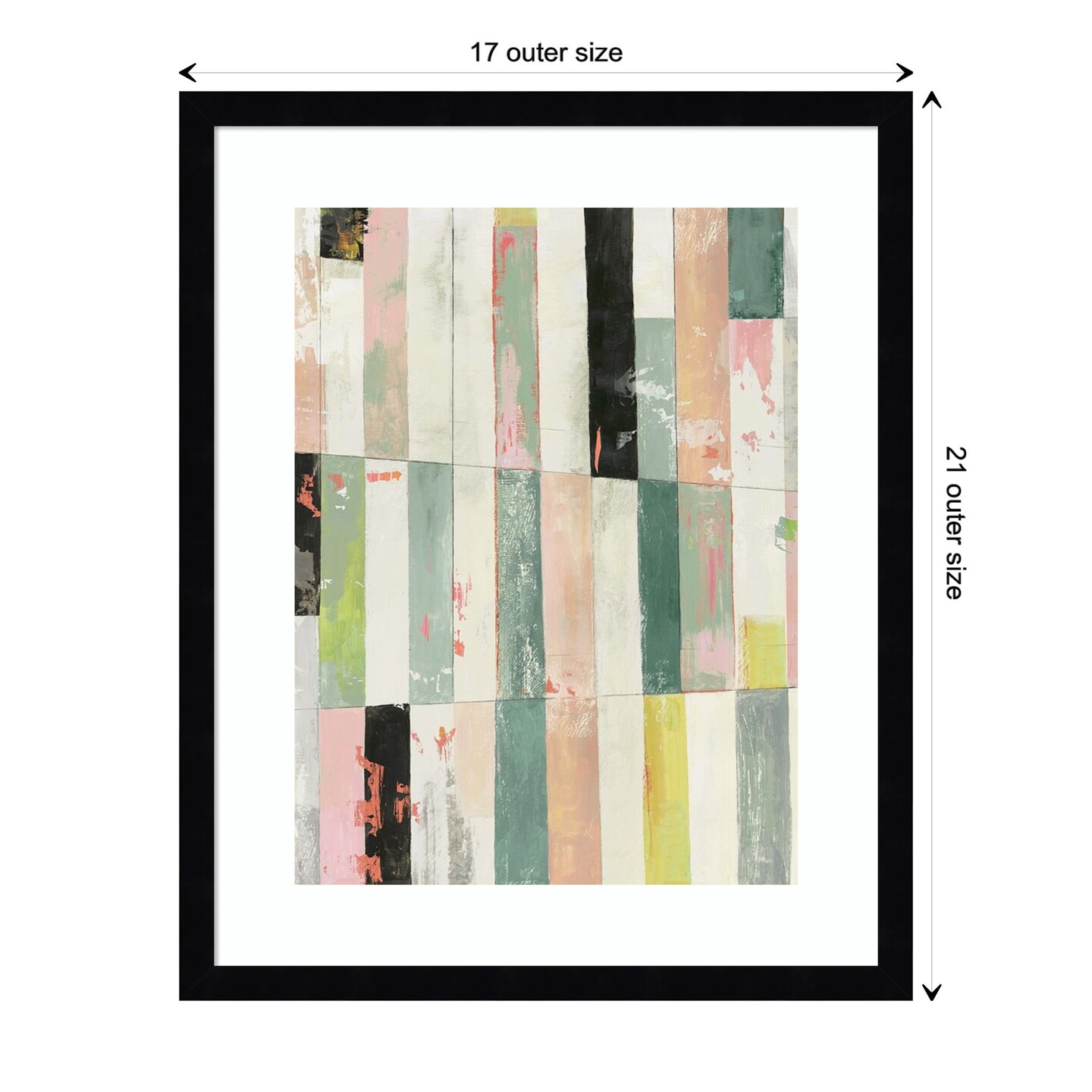 Playful Stripes I by Tom Reeves Wood Framed Wall Art Print | Michaels