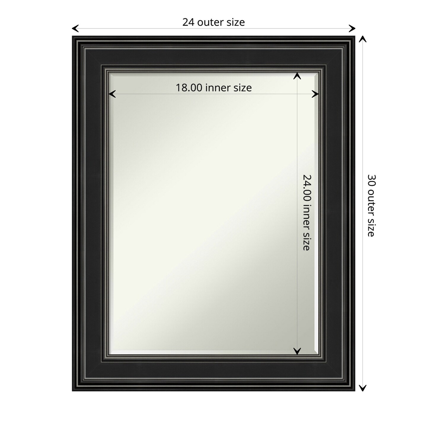 Petite Bevel Wall Mirror, Ridge Frame | Michaels