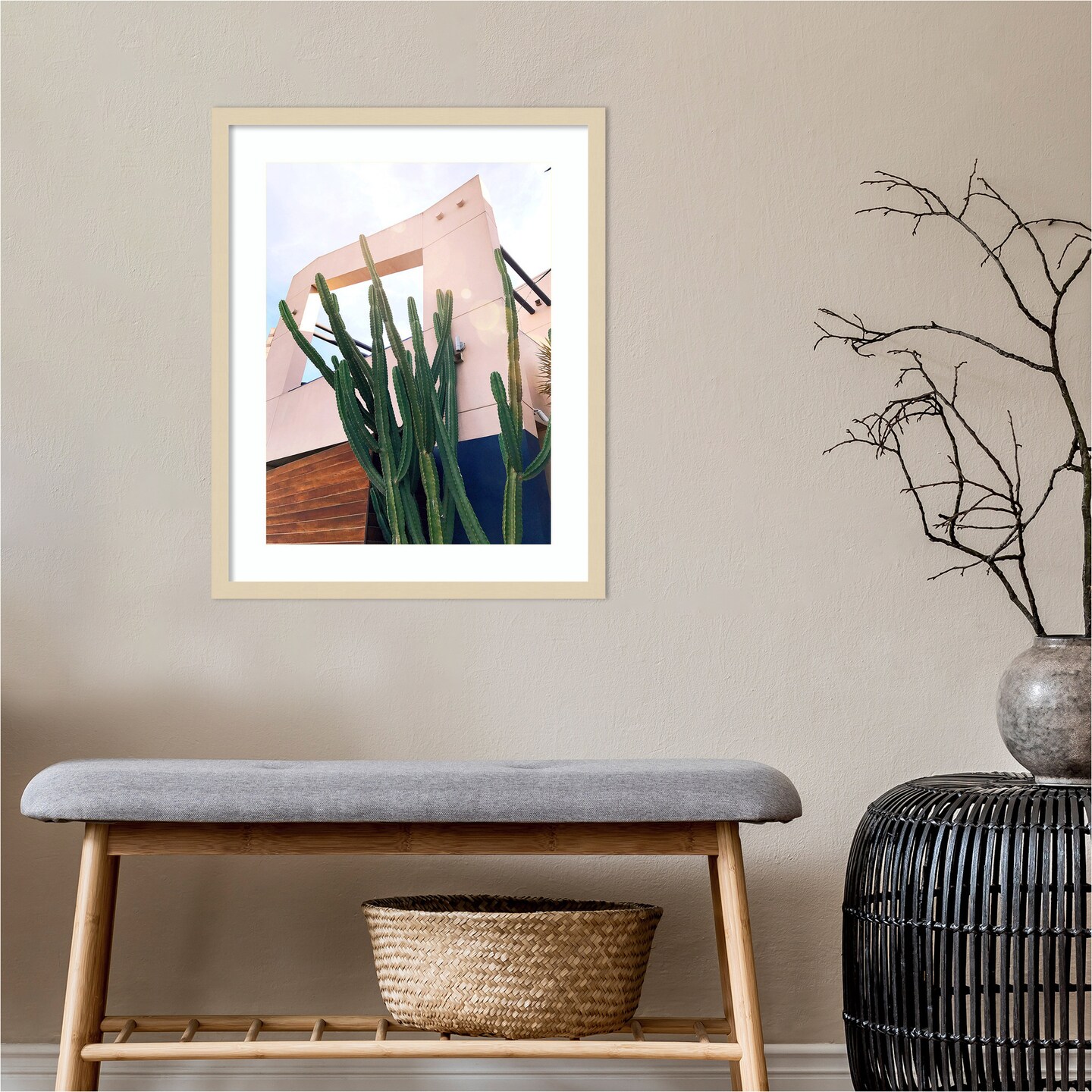 Abbot Kinney Blvd by Rachel Dowd Wood Framed Wall Art Print | Framed ...