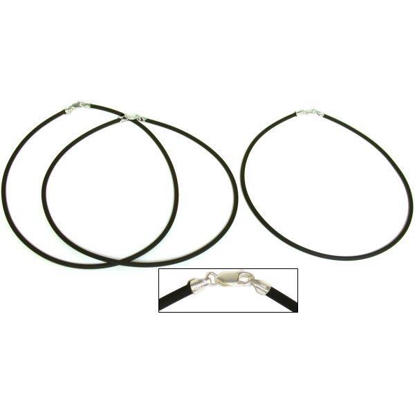 Rubber Cord Necklaces Black 16" 3Pcs | Michaels