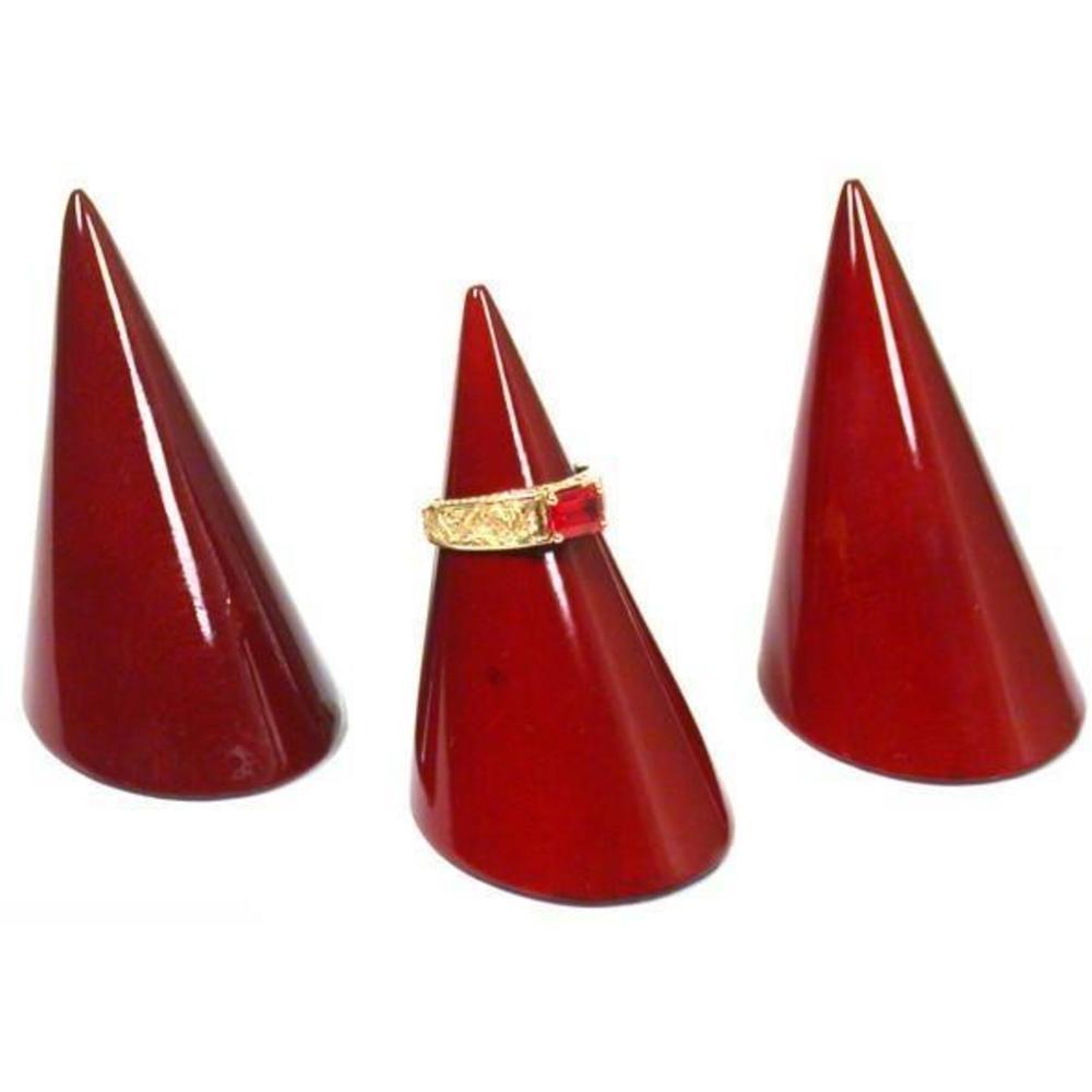 3 Ring Displays Rosewood Finger Stands Showcase Wooden | Michaels