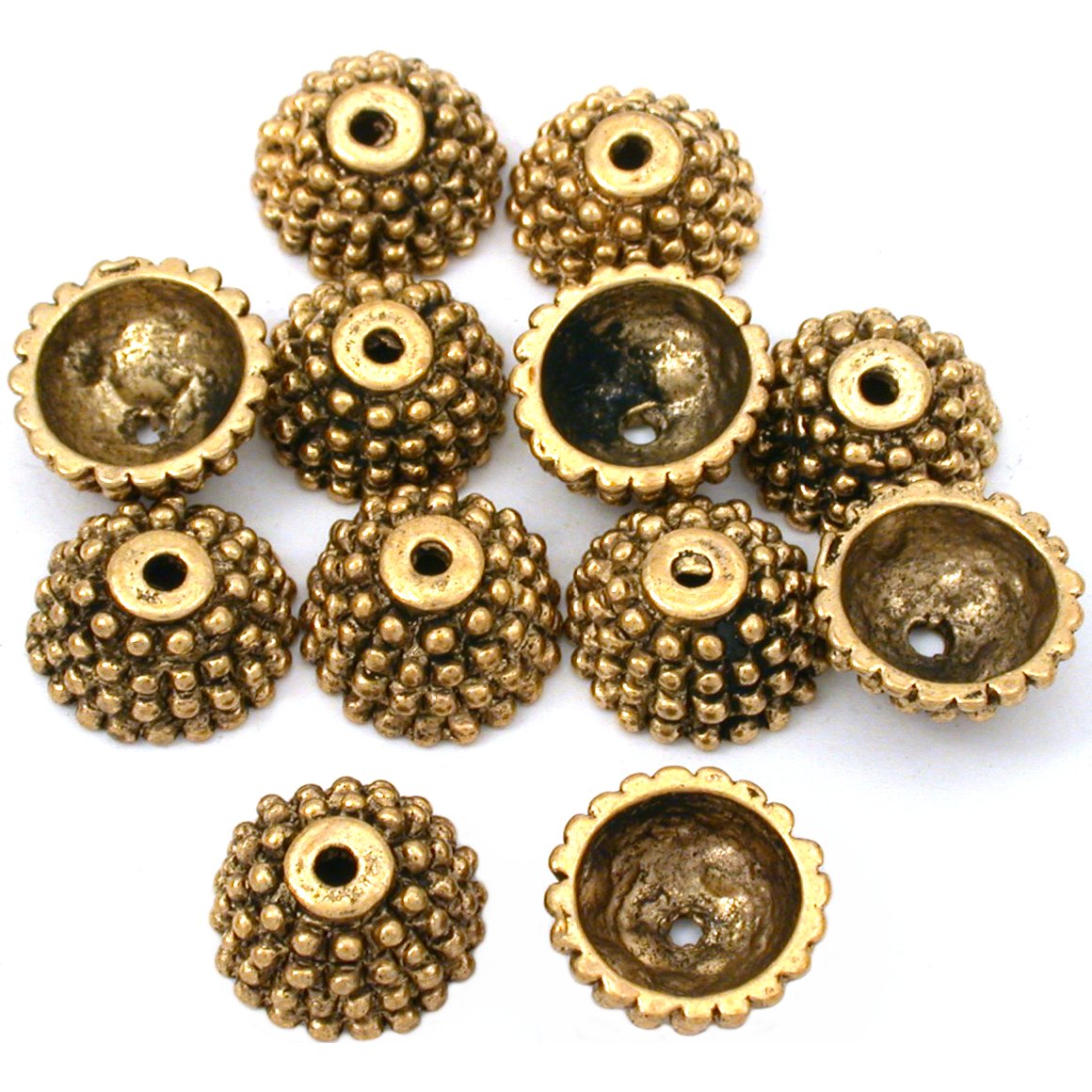 Bali Bead End Caps Antique Gold Plated 12.5mm Approx 10 | Michaels