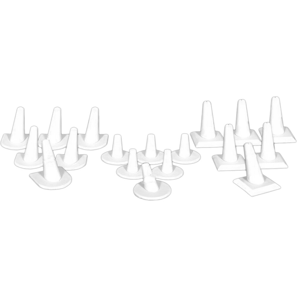 18 White Finger Ring Display Jewelry Window Showcase | Michaels