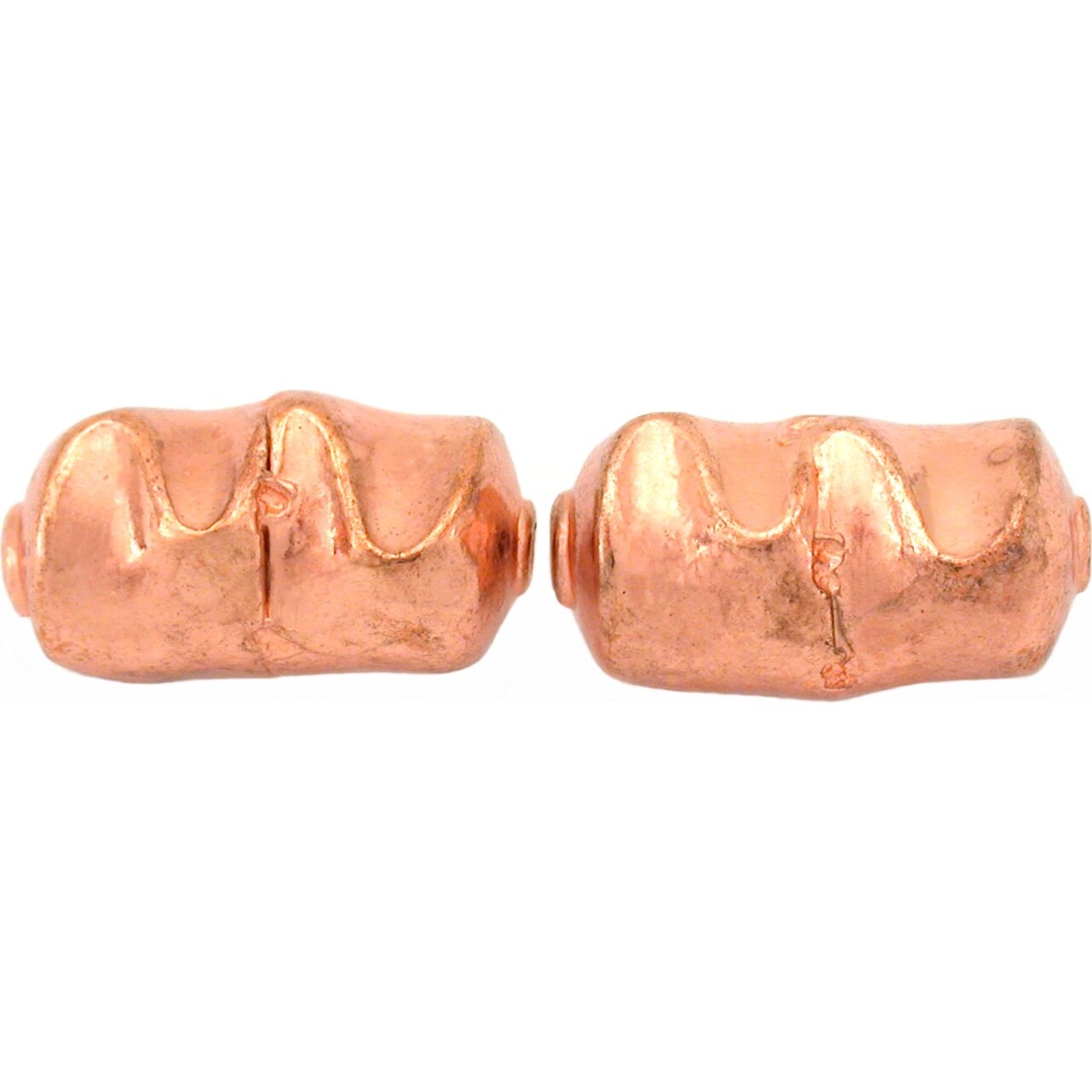 16g Twisted Barrel Bead Copper Plt Tube 21.5mm Approx 2 | Michaels