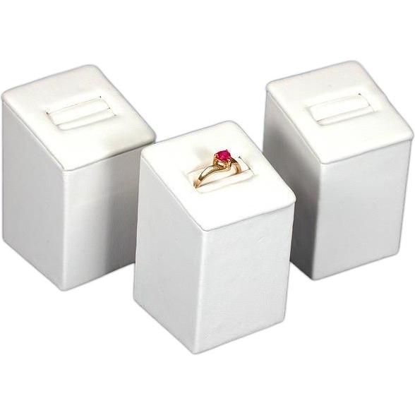 3 Leather Ring Displays Showcase Countertop 2.75" Unit | Michaels