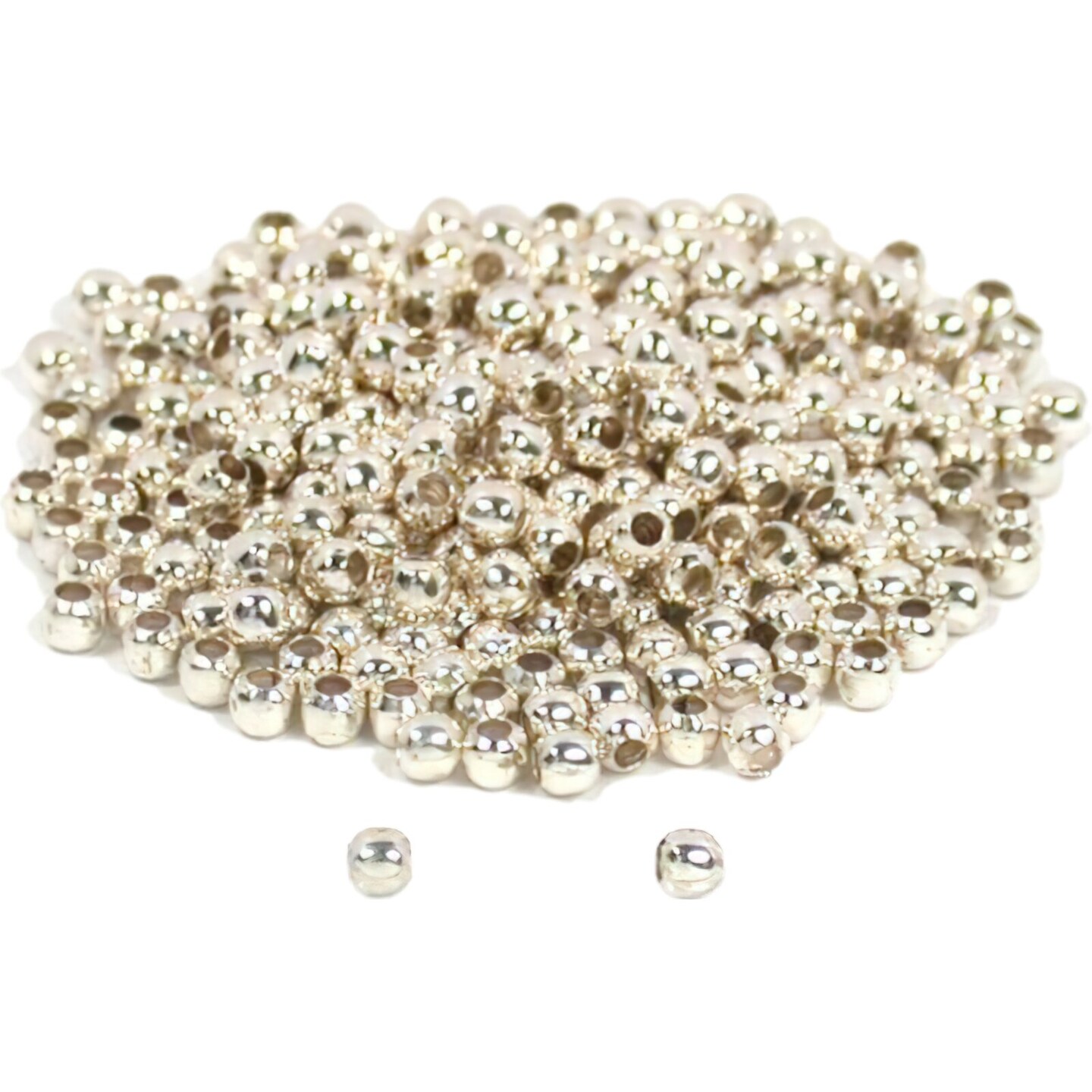 300 Ball Beads Sterling Silver Jewelry Stringing Parts | Michaels