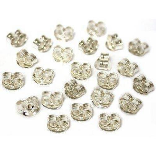 24 Sterling Silver Earring Backs Jewelry Ear Nut 6mm | Michaels