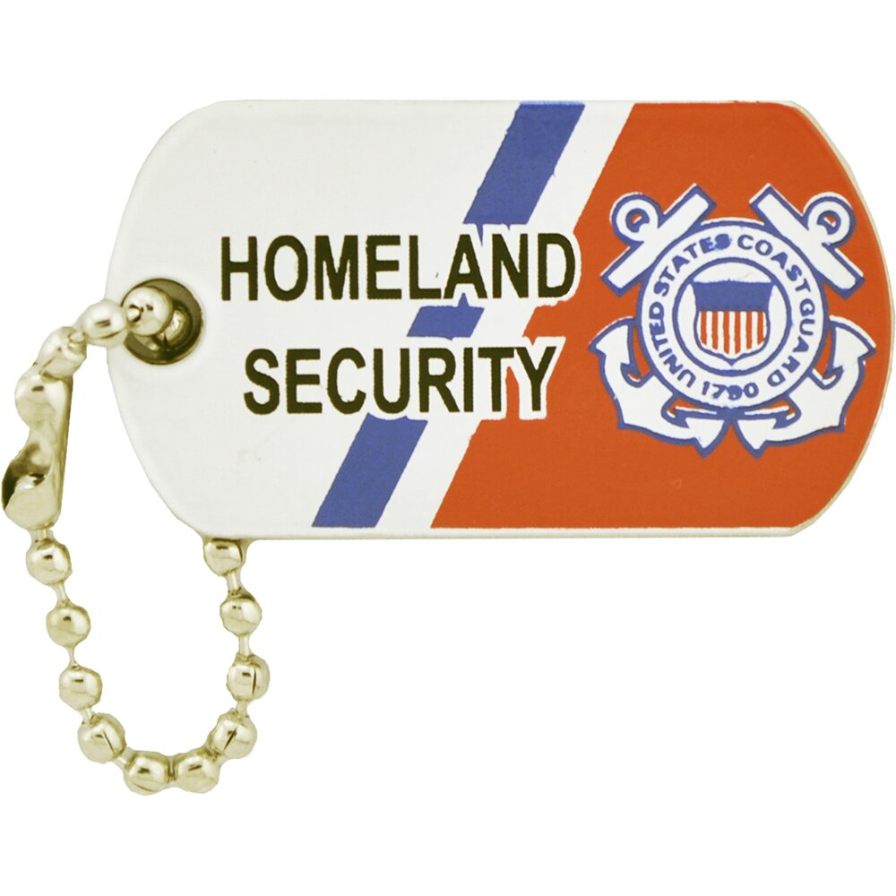 United States Coast Guard USCG Homeland Security Dog Tag Pin 1" | Michaels