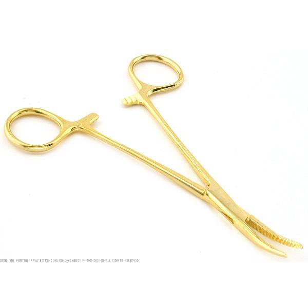 Hemostat Forceps Body Piercing Plier Gold Plated Curved | Michaels