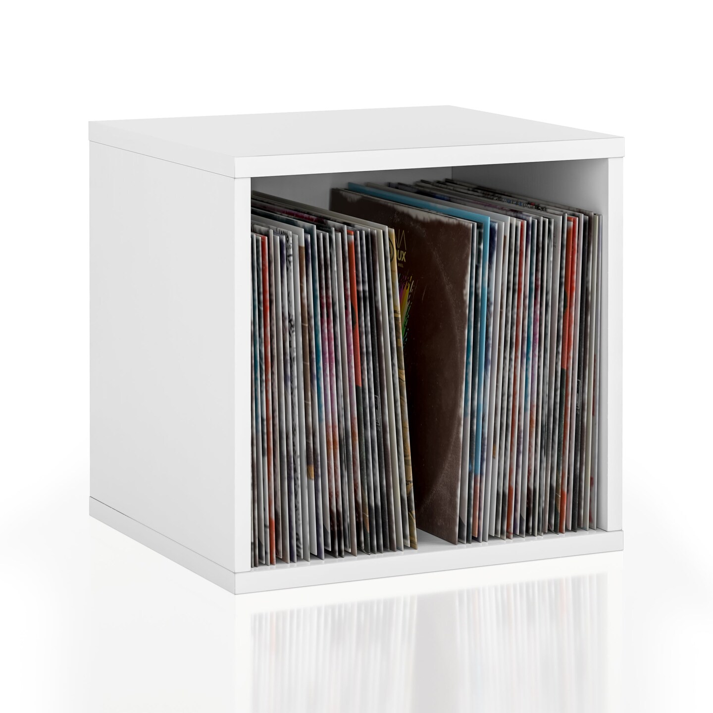 Manhattan Vinyl Record Cube Storage, White | Michaels