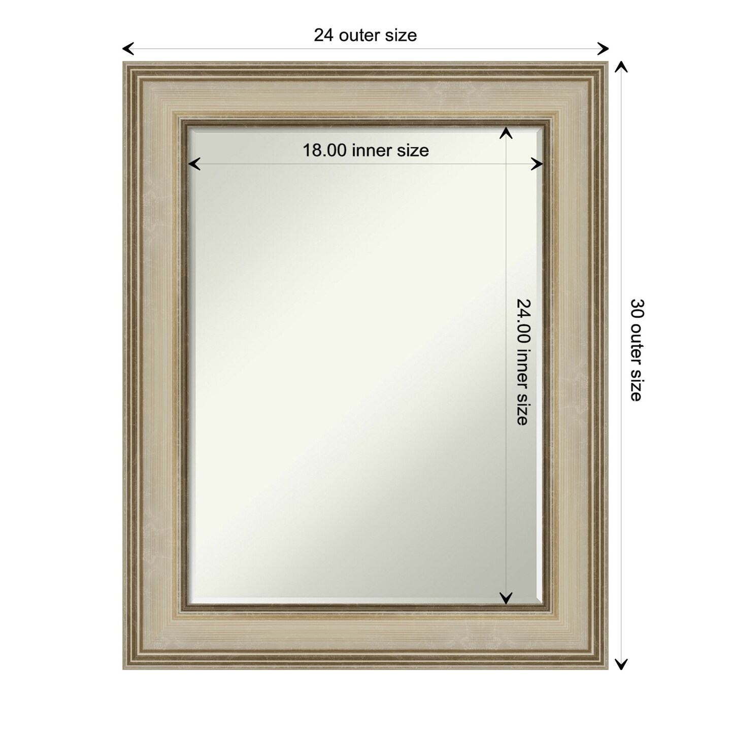 Petite Bevel Wall Mirror, Colonial Light Gold Frame | Michaels