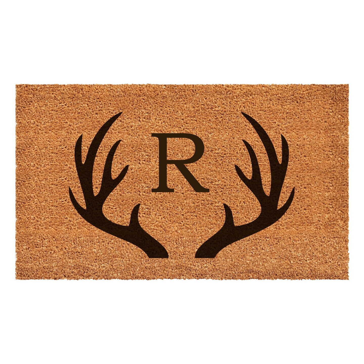 Antler Monogram Doormat, Size: 36" x 72, Model: R | Michaels