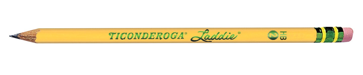 Ticonderoga Laddie Thick Core Oversized Pencil with Eraser, 11/32 in ...