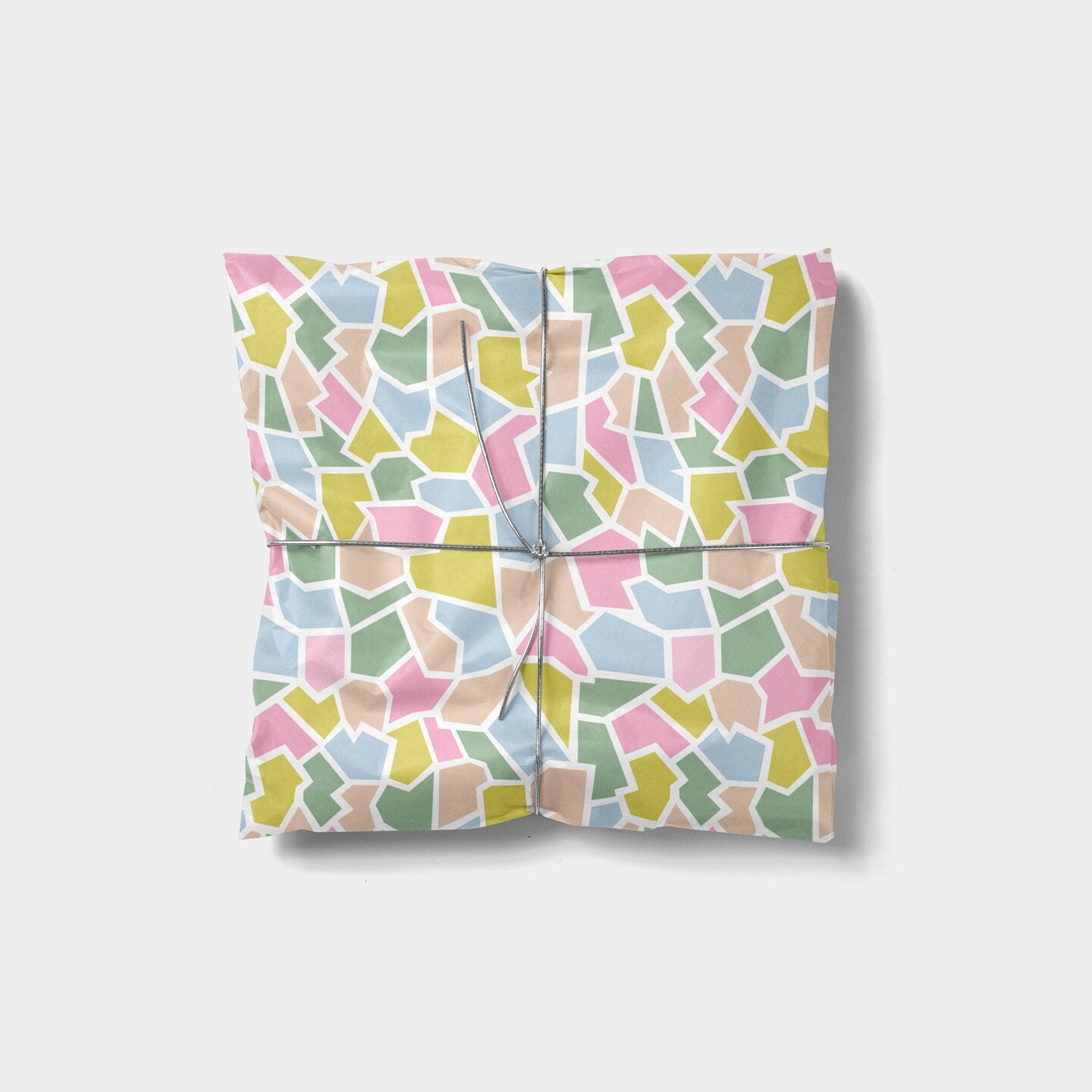 Tectonic Abstract Shape Collage Gift Wrap | Wrapping Paper | Michaels
