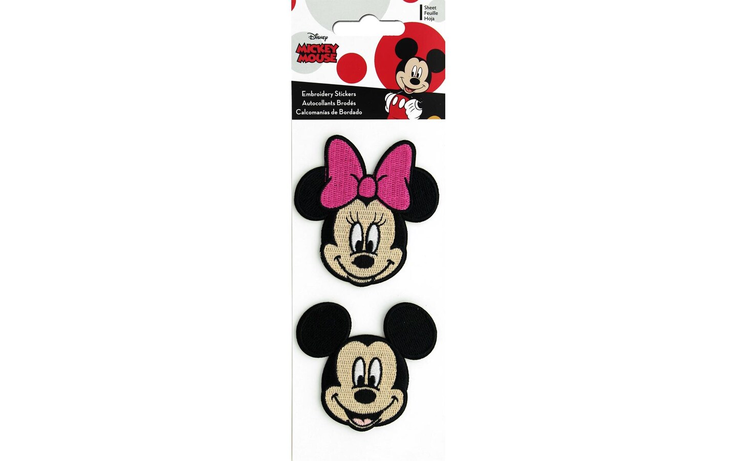 SandyLion Disney Sticker Mickey&Minnie Embroidery | Michaels