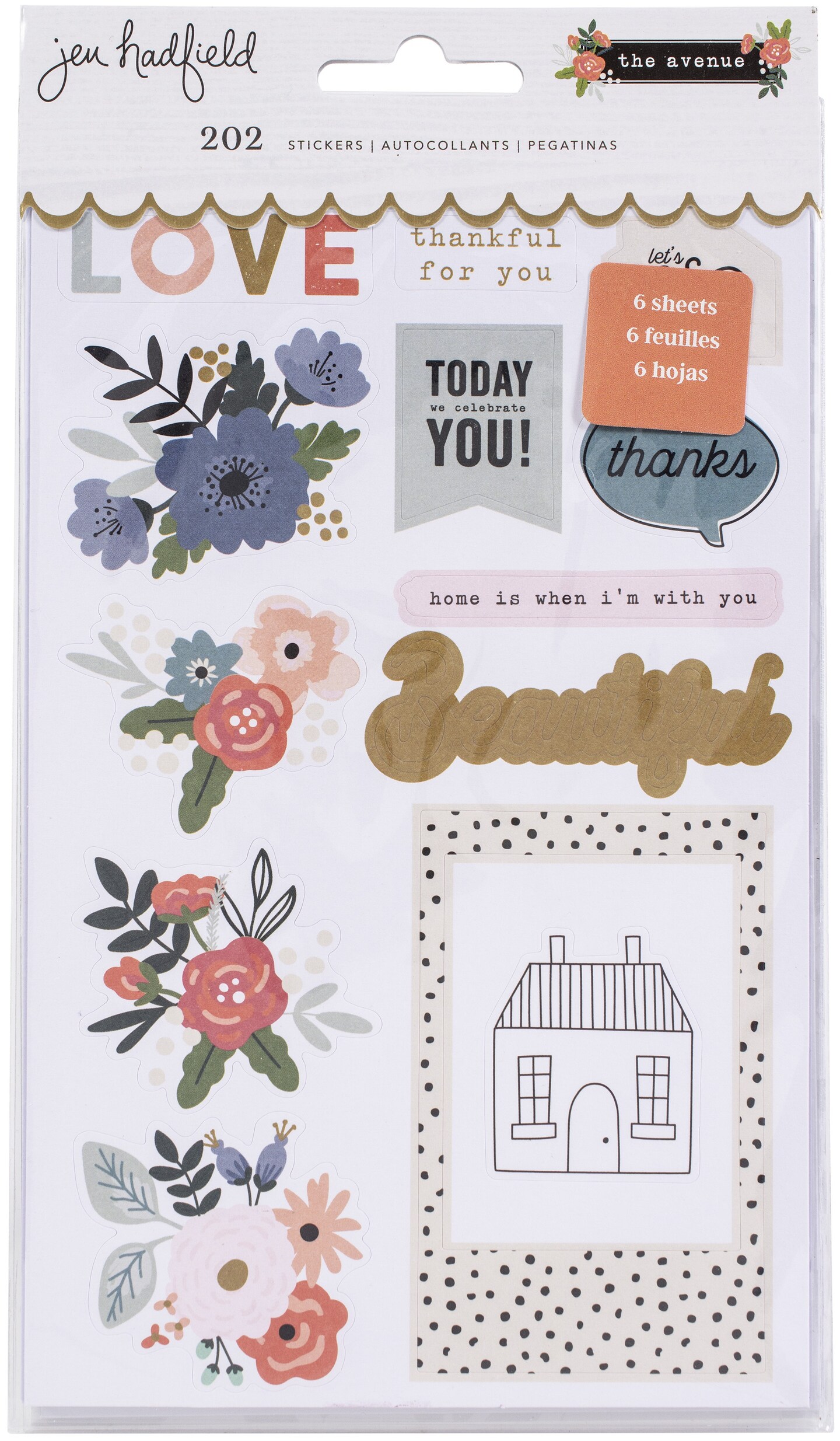 Jen Hadfield The Avenue Sticker Book 202/Pkg- | Stencils & Forms | Michaels