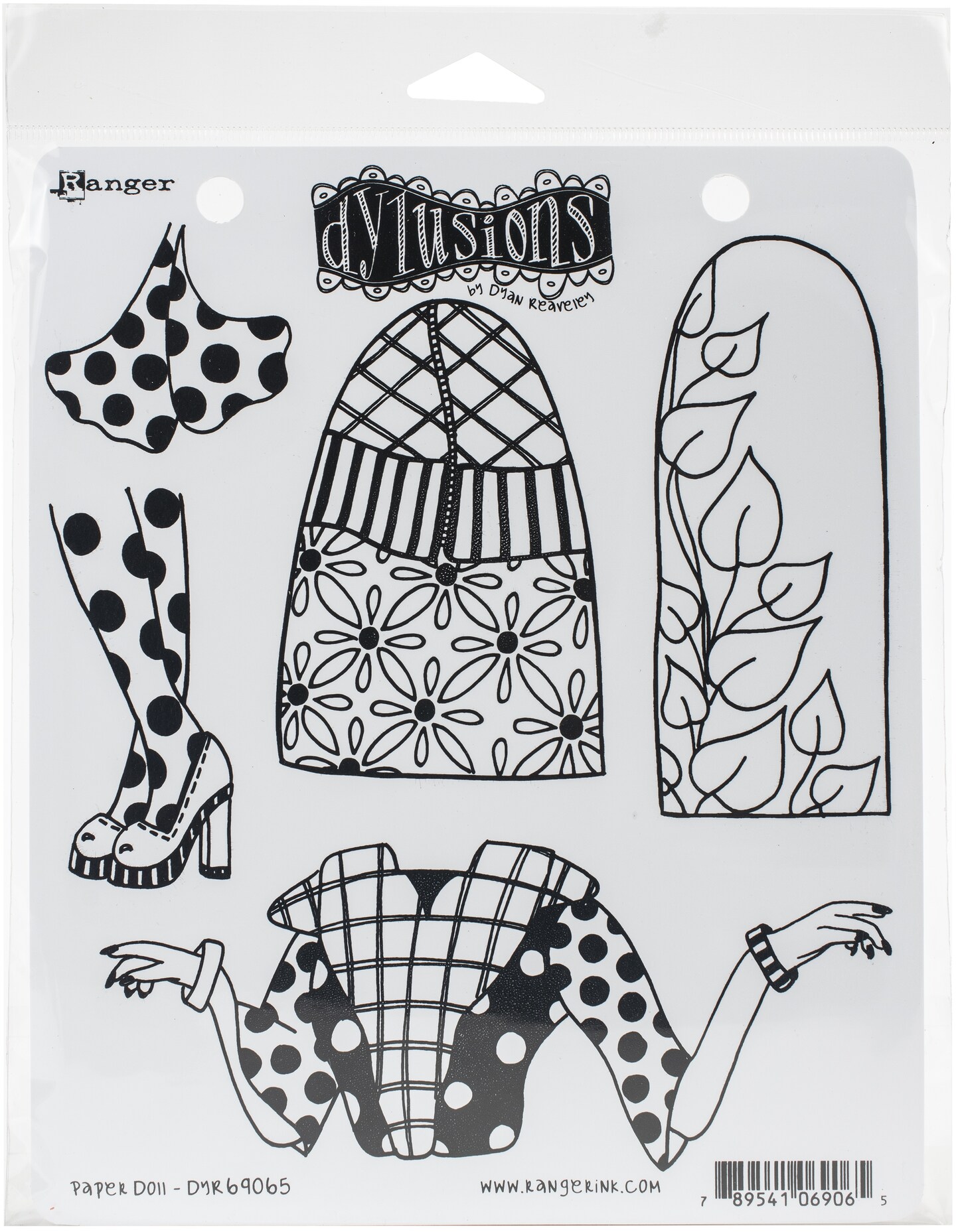 Dyan Reaveley's Dylusions Cling Stamp Collections 8.5"X7"-Paper Doll ...