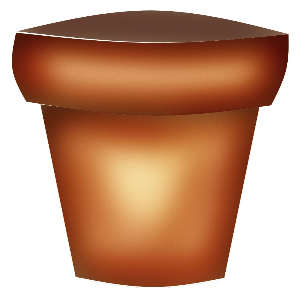 Single Clay Pot Wall Stencil | 1586 by Designer Stencils | Reusable Art ...