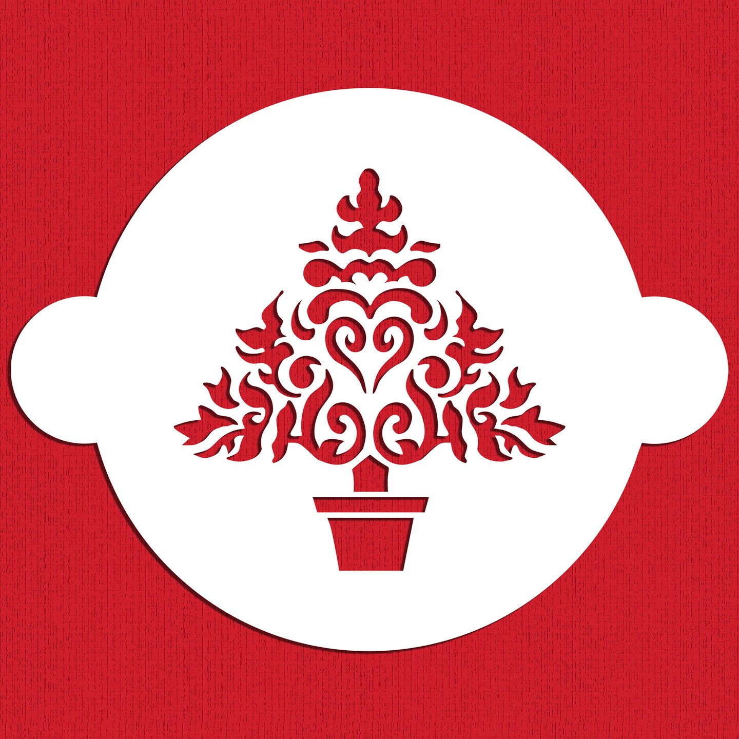 7-Inch Christmas Tree Cake Stencil | C174 by Designer Stencils | Cake ...