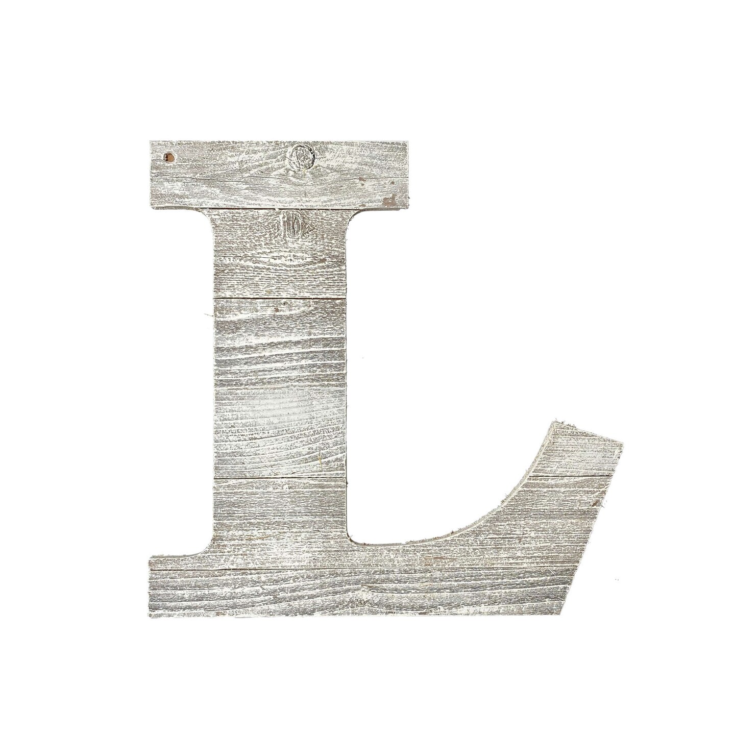 Rustic Farmhouse Large 16" White Decorative Monogram Wood Letter | Michaels