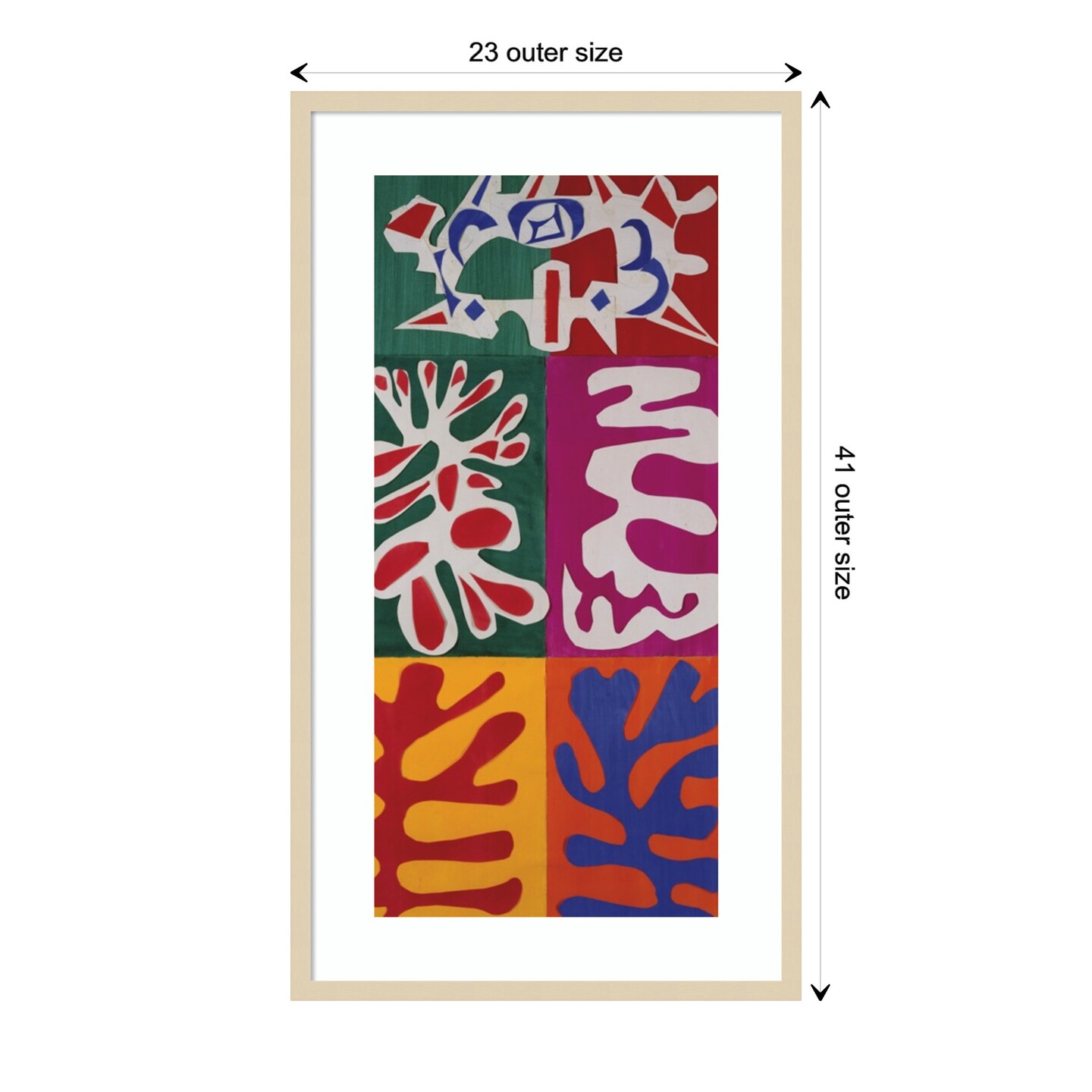 Panel with Mask 1947 by Henri Matisse Wood Framed Wall Art Print | Michaels