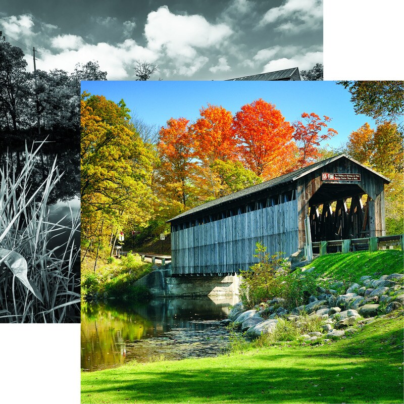 Fallasburg Covered Bridge Paper - Covered Bridge - Reminisce | Michaels
