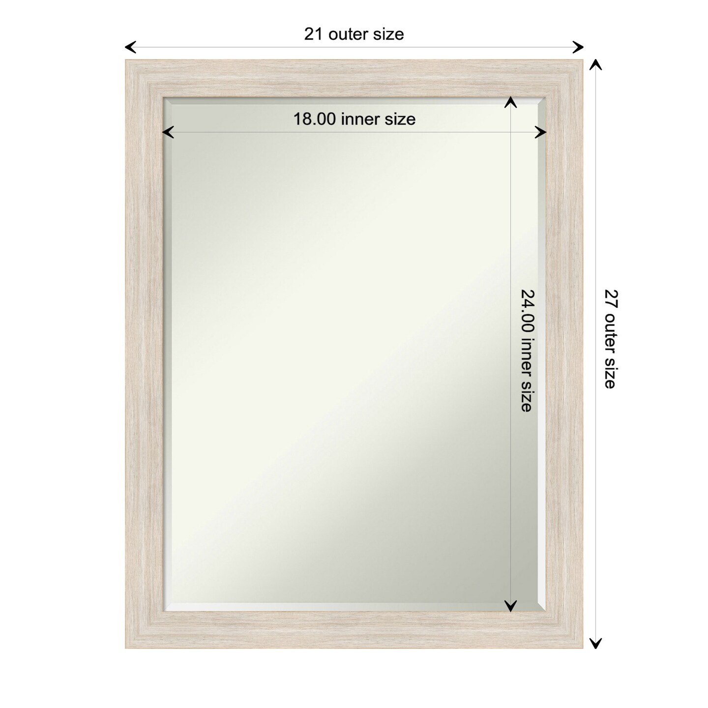 Petite Bevel Wood Wall Mirror, Hardwood Narrow Frame | Michaels