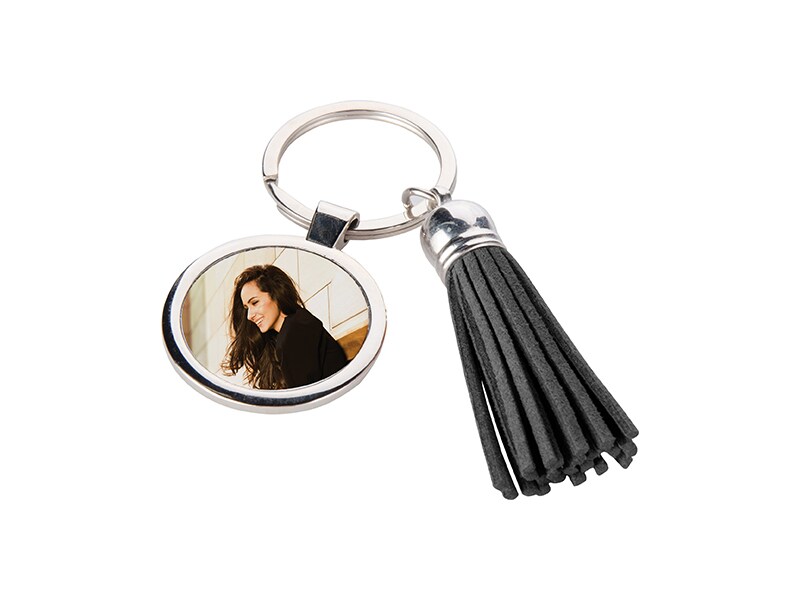 Round Key Chain w/ Short Tassel (Black) (YA117K) F-4 | Michaels