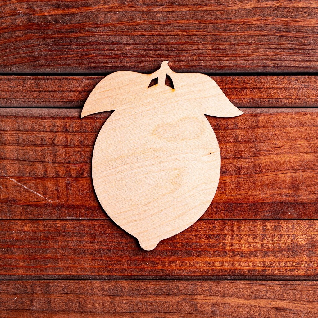 6 in. Unfinished Wooden Laser Cut Lemon | Michaels
