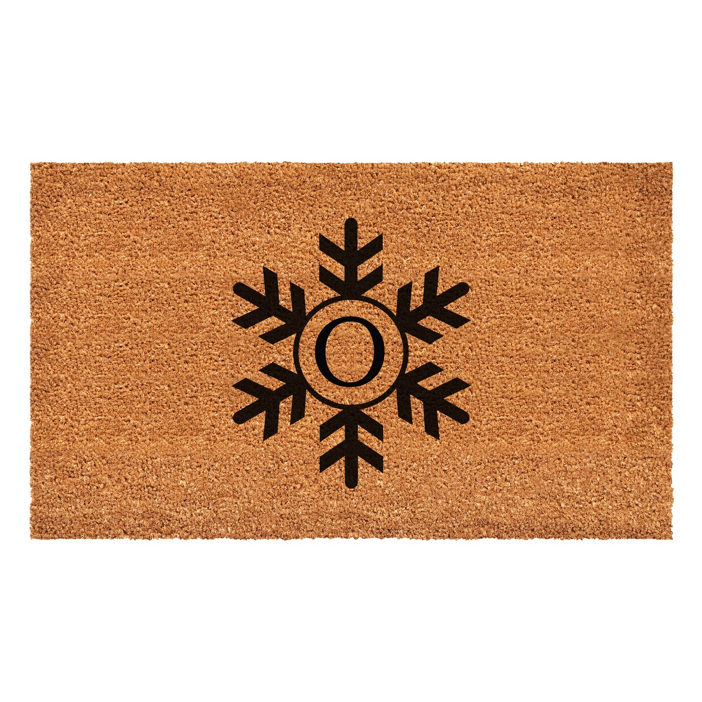 Snowflake Monogram Doormat | Michaels