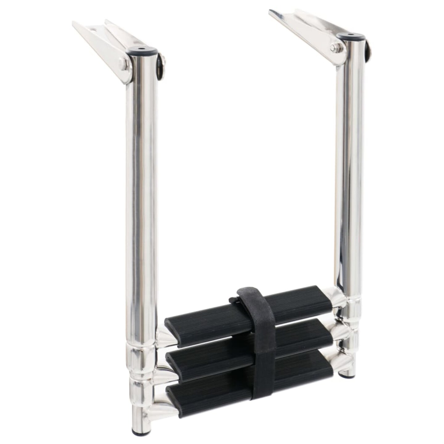 vidaXL Folding Boarding Ladder 3-step Stainless Steel | Accent ...