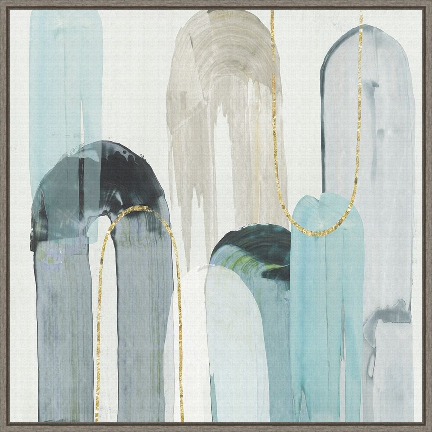 Blue Arches I by Tom Reeves 22-in. W x 22-in. H. Canvas Wall Art Print ...