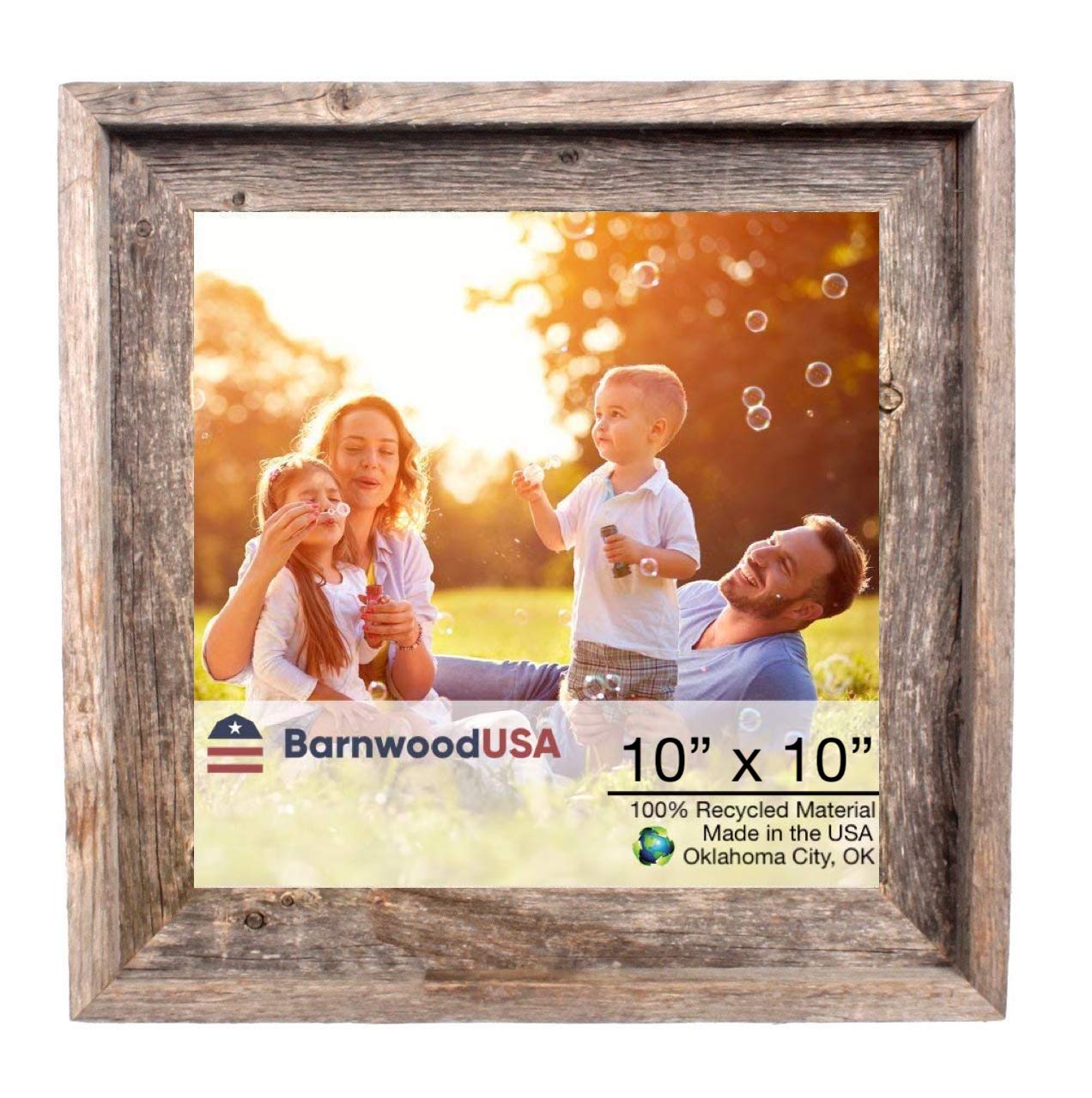 Rustic Farmhouse Signature Series Reclaimed Wood Picture Frame, Size ...