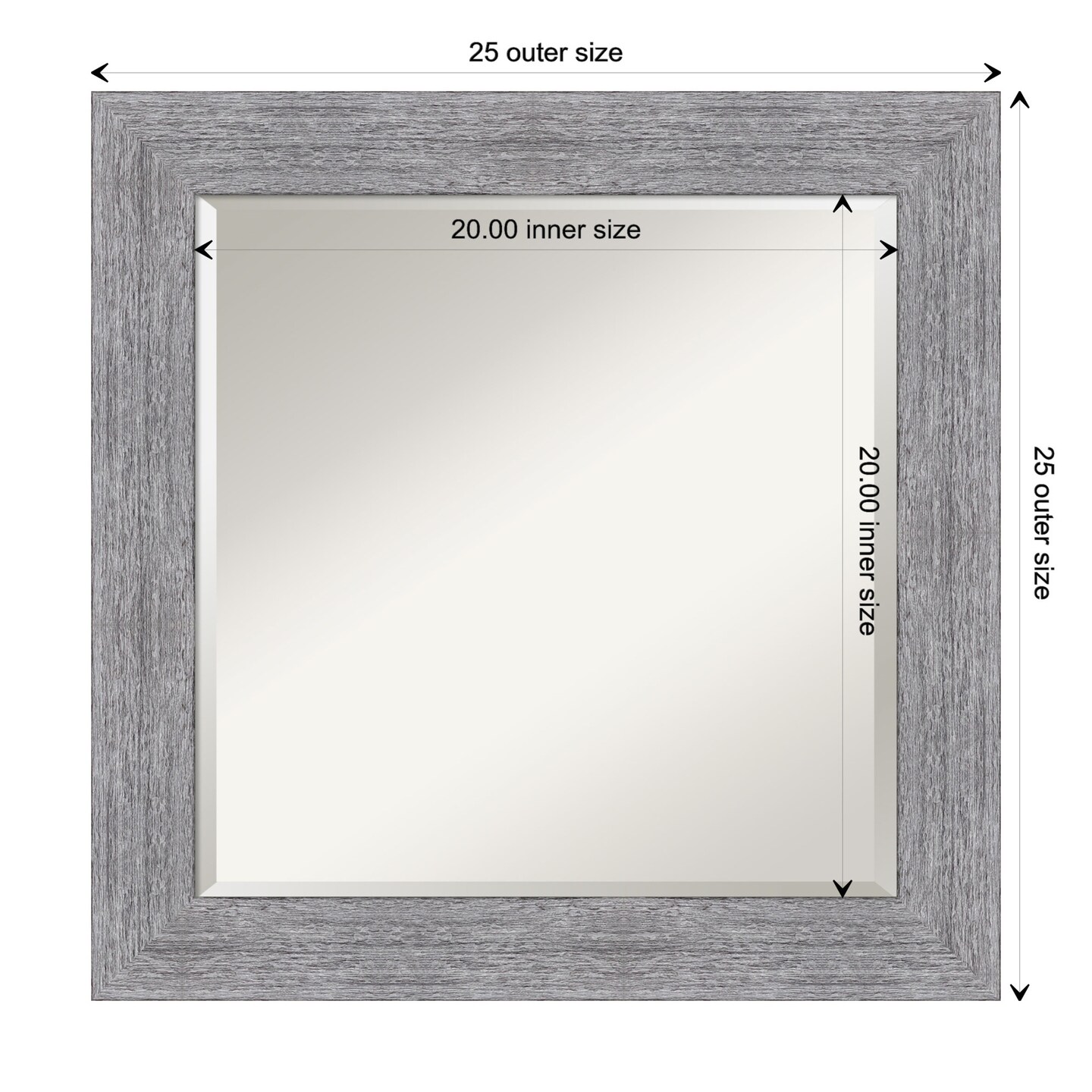 Beveled Bathroom Wall Mirror, Bark Rustic Frame | Michaels