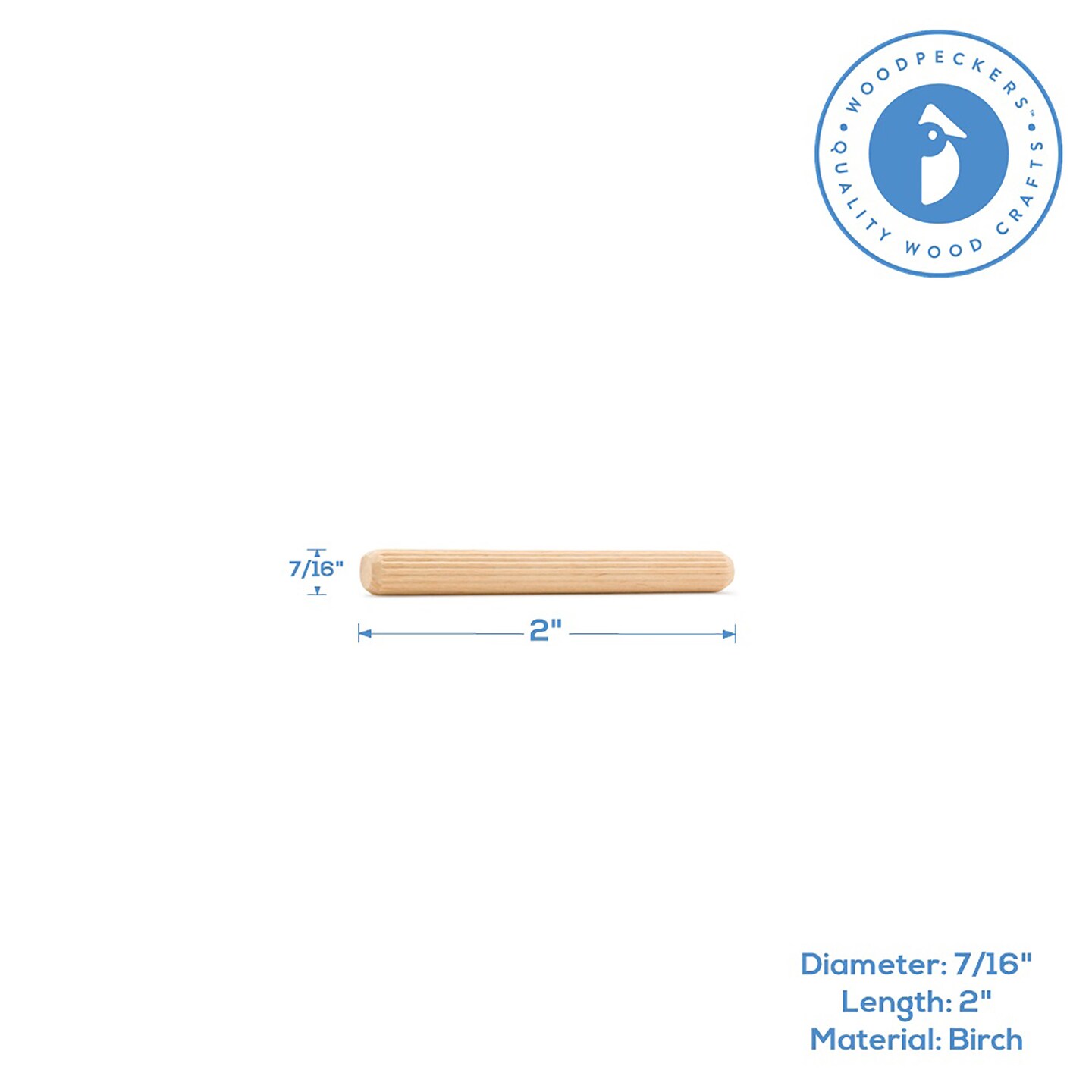 Wood Dowel Pins, Multiple Sizes, for Furniture & Crafts|Woodpeckers ...