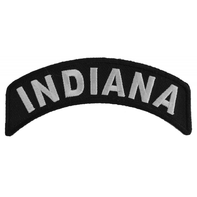 Patch, Small Embroidered Rocker (Iron-On or Sew-On), Indiana State ...