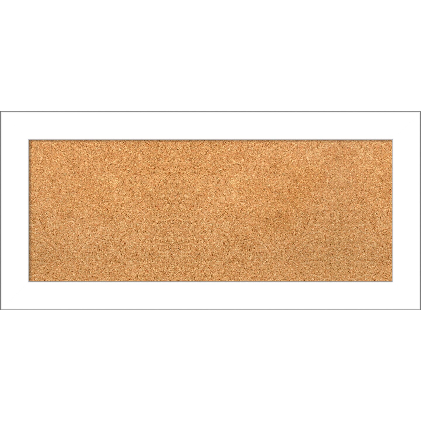 Cork Board, Wedge White Frame - Bulletin Board, Organization Board, Pin ...
