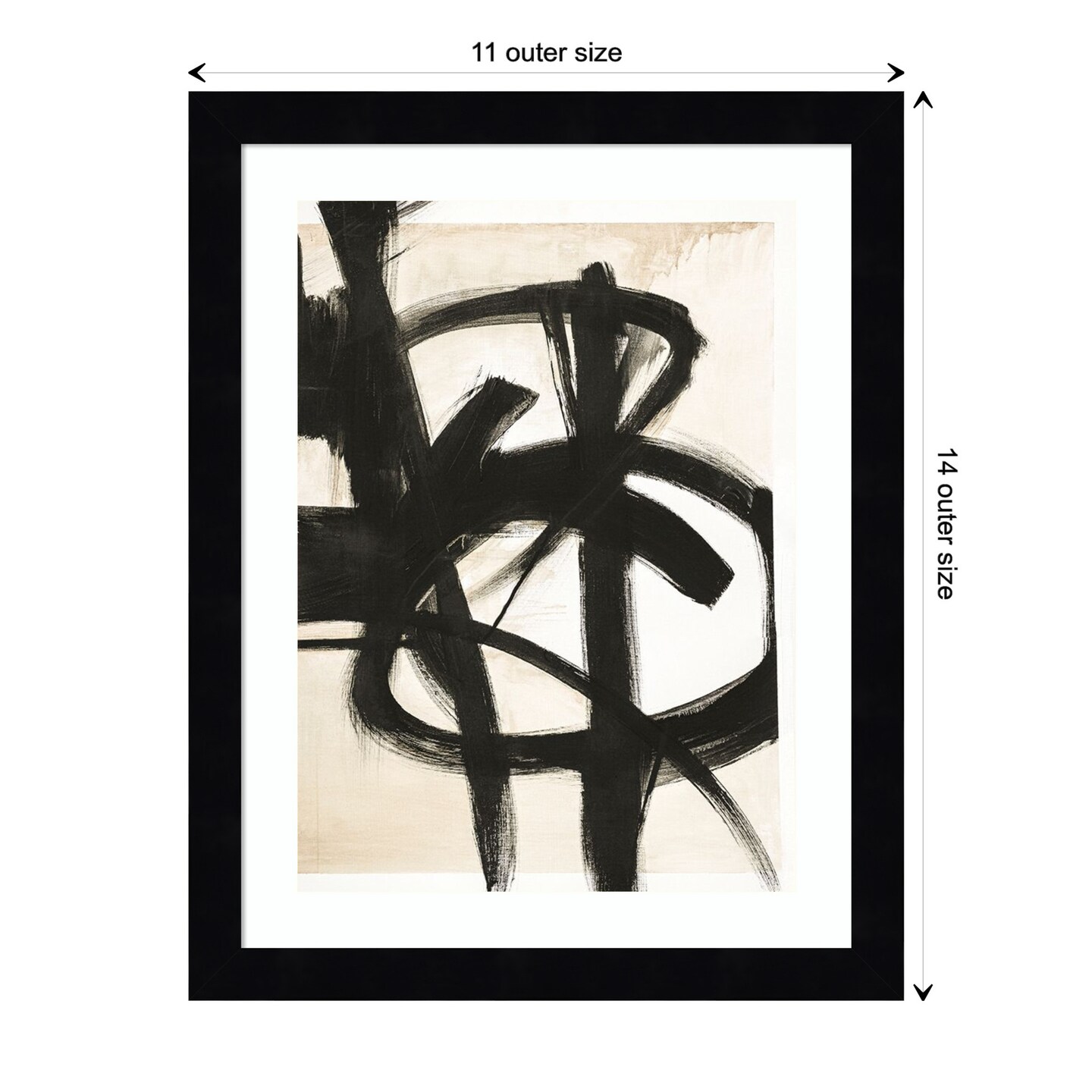 Graphical Shapes 7 by Design Fabrikken Wood Framed Wall Art Print ...