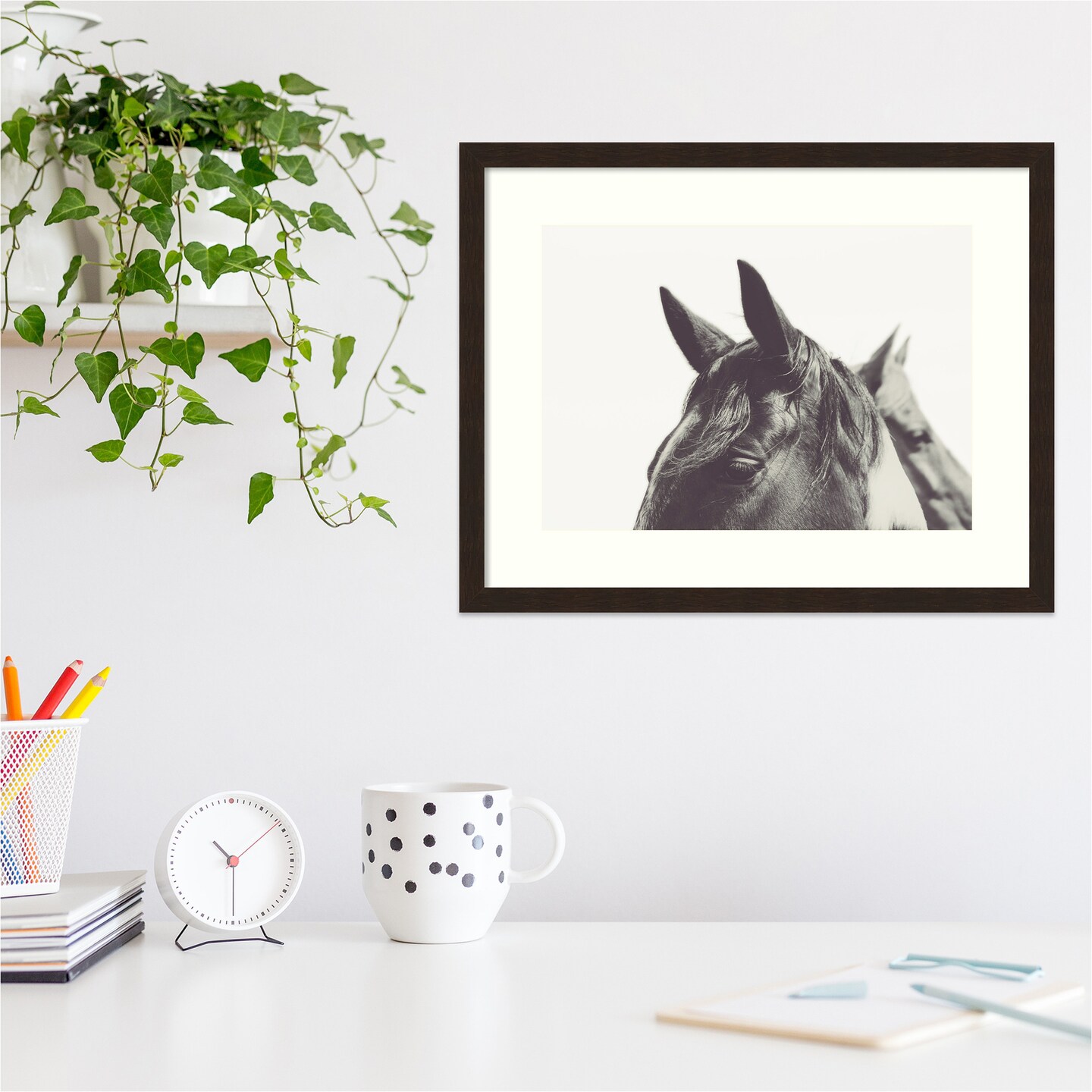 Partner by Emiko and Mark Franzen Wood Framed Wall Art Print | Framed ...