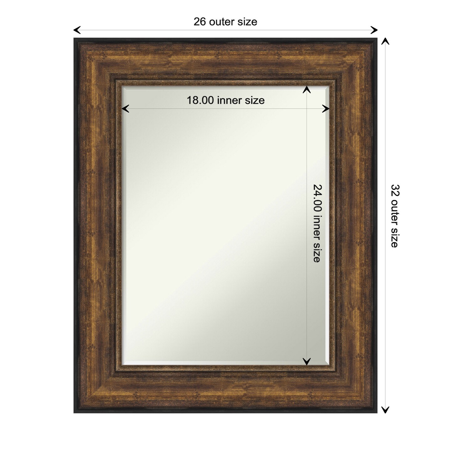 Petite Bevel Wall Mirror, Ballroom Bronze Frame | Michaels