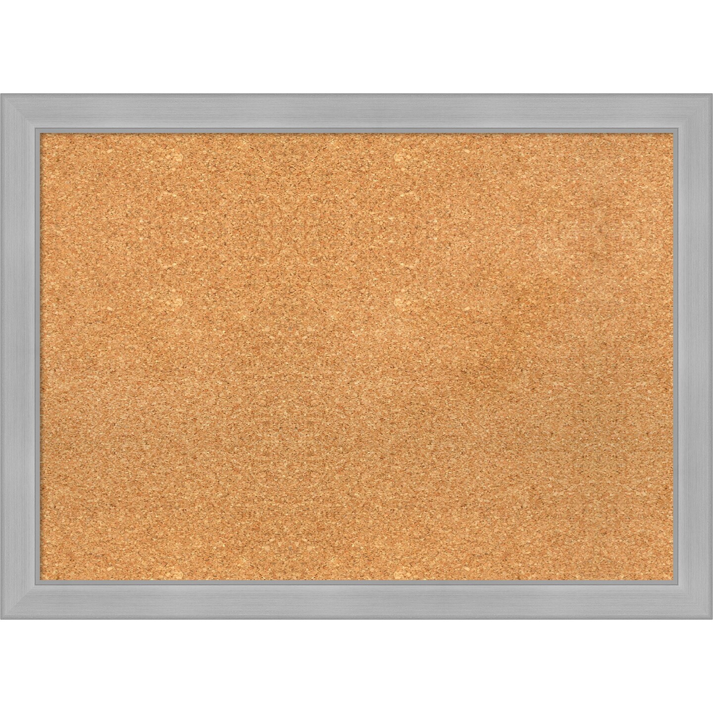 Cork Board, Vista Brushed Nickel Narrow Frame - Bulletin Board ...