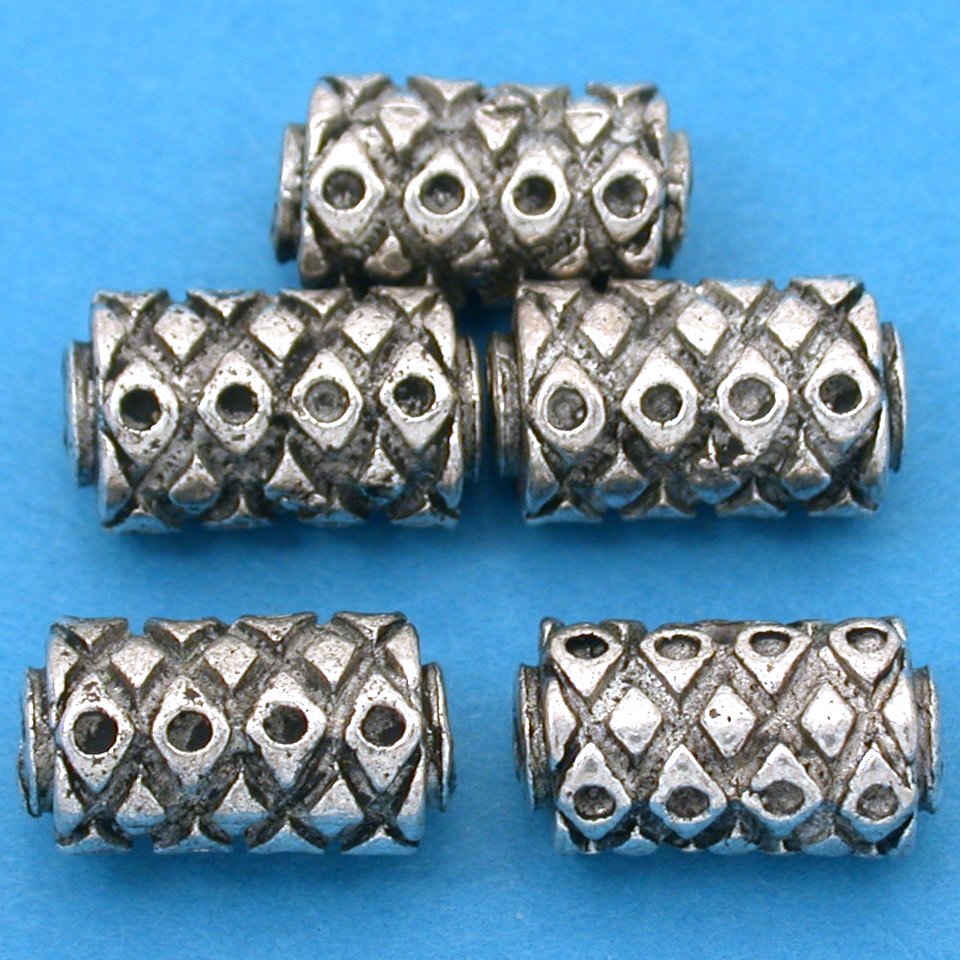 17g Bali Square Tube Bead Antq Silver Plt 14mm Approx 5 | Michaels